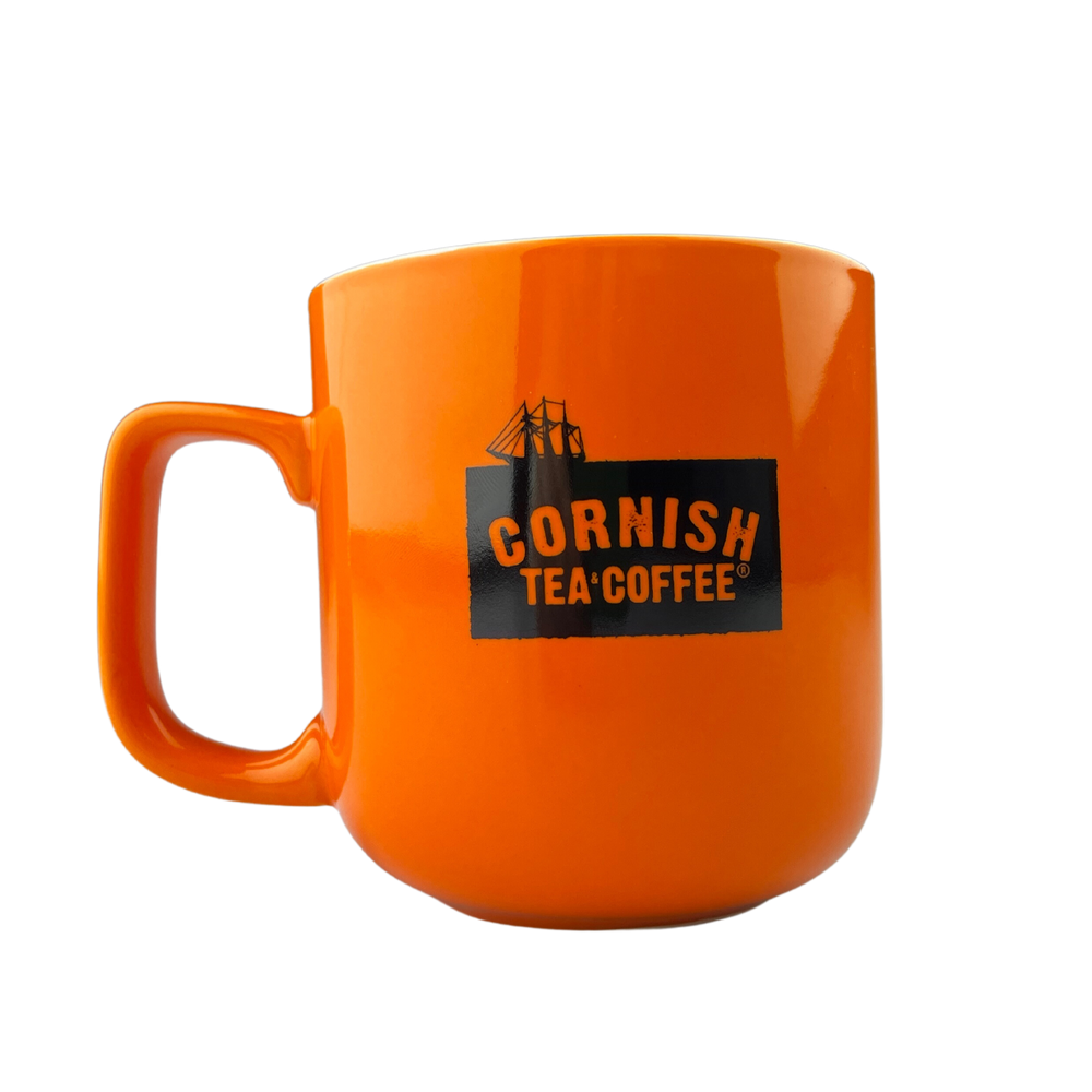 Cornish Tea Chunky Mug - Orange | Cornish Tea & Cornish Coffee