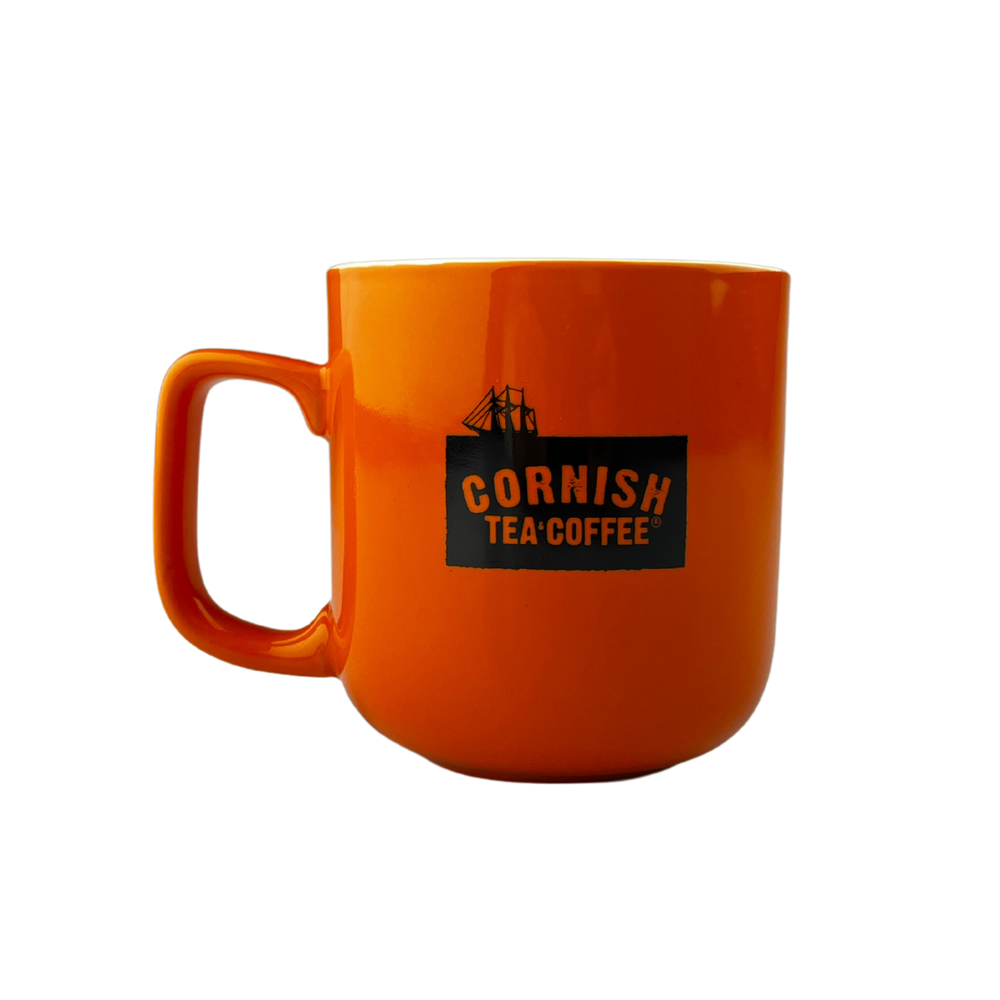 Cornish Tea Chunky Mug - Orange | Cornish Tea & Cornish Coffee