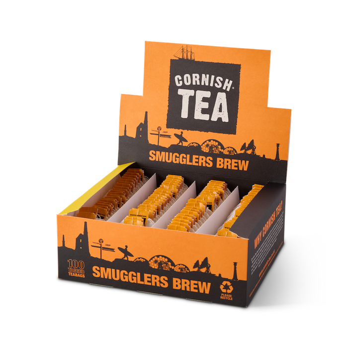 Smugglers Brew - 100 Tag-on-Top Tea Bags | Cornish Tea & Coffee