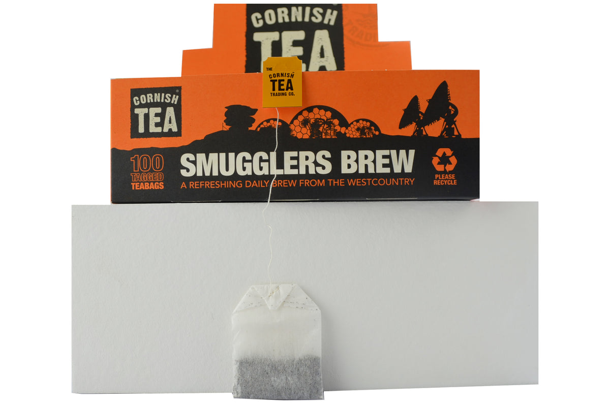 Smugglers Brew - 100 Tag-On-Top Teabags | Cornish Tea & Cornish Coffee